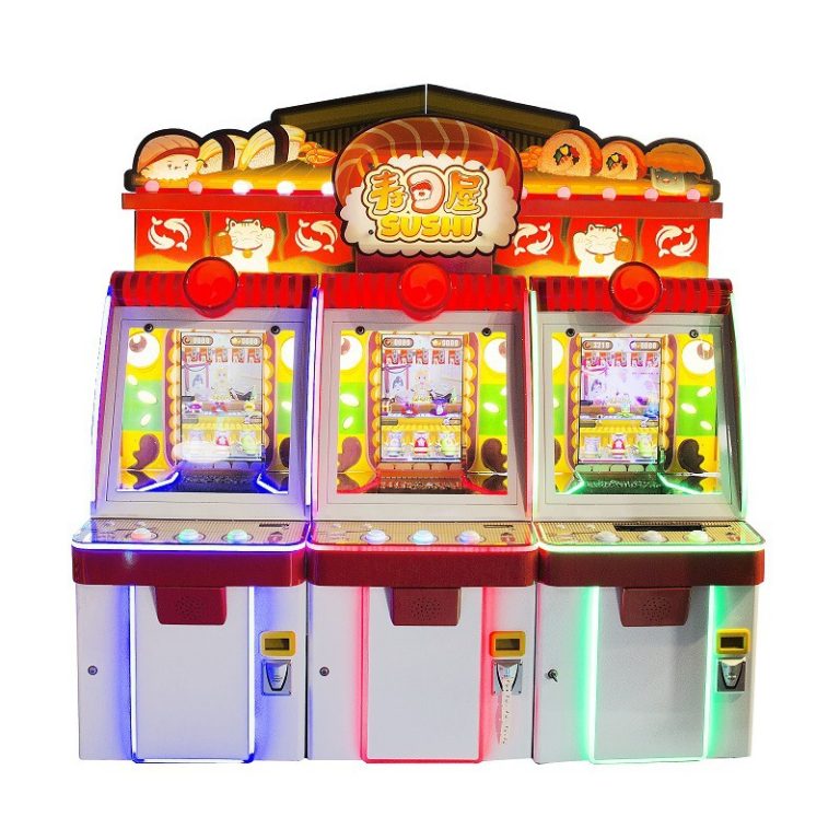 3 Player Arcade Pusher Machine - Colorful Park