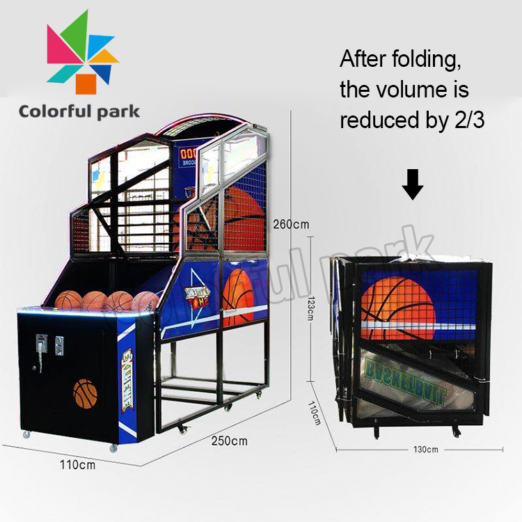 1 player Foldable basketball machine - Colorful Park